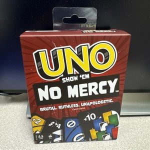Mattel | Games | Uno Show Em No Mercy Card Game Great For The Holidays ...